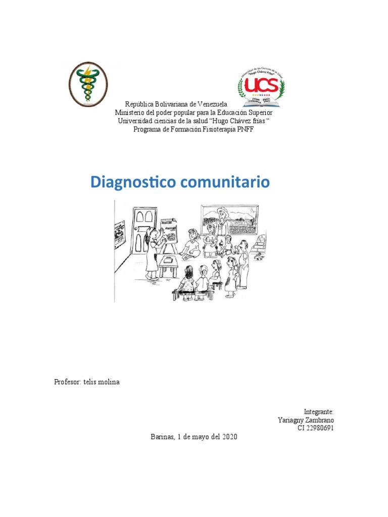 Diagnostico Comunitario | PDF | Observación | Evaluación