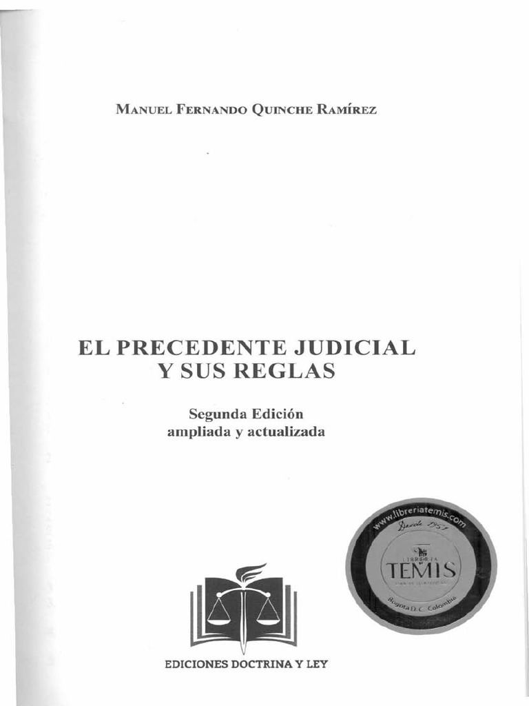 El Precedente Judicial y Sus Reglas | PDF | Caso de ley | Ley Pública