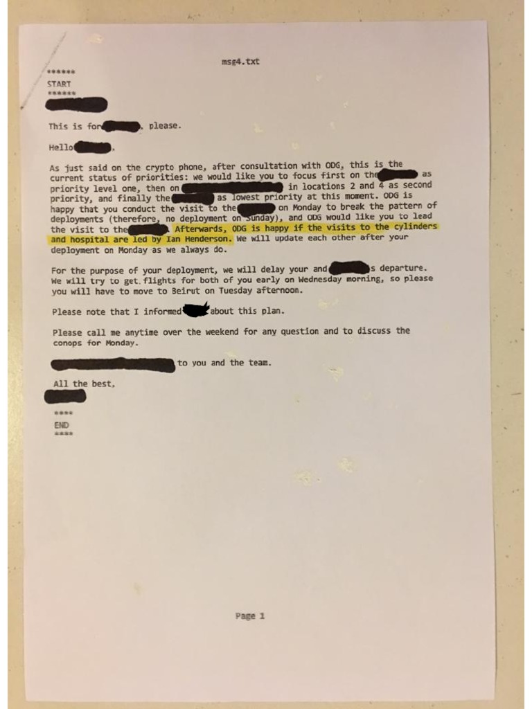 OPCW Office of Director General Directive - Redacted Full | PDF