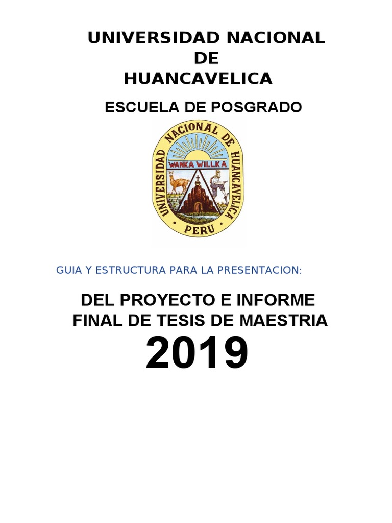Guía para la Presentación de Tesis | PDF | Hipótesis | Conocimiento