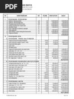 RAB Konstruksi Gudang Baja WF 2024 | PDF