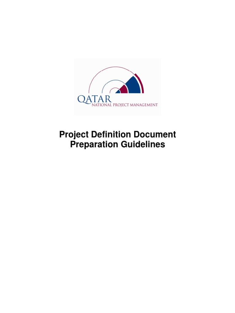 Project Definition Document Preparation Guidelines | PDF | Goal | Risk