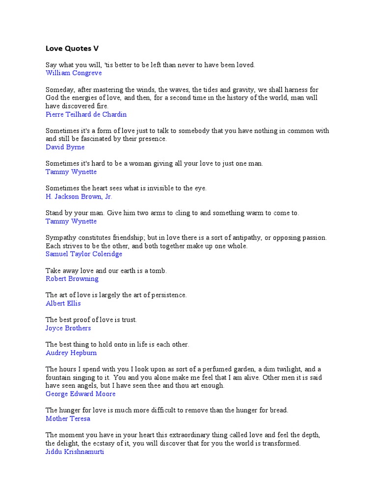 Love Quotes V | PDF