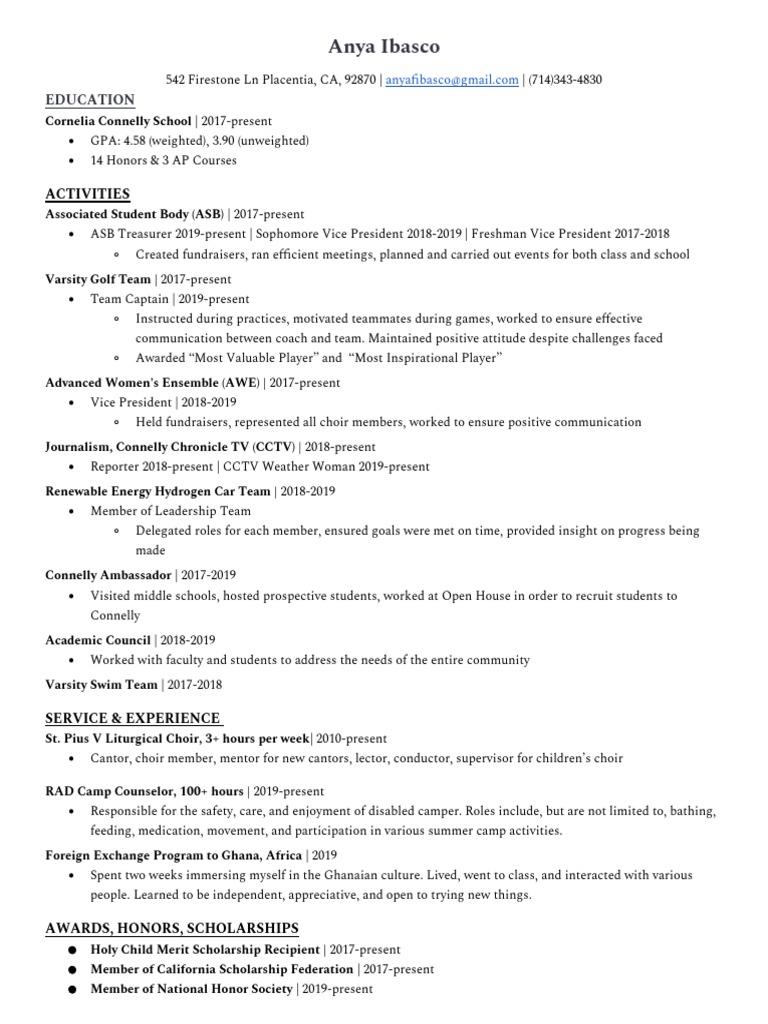 Final Resume 3 24 2020 | PDF | Behavior Modification | Learning
