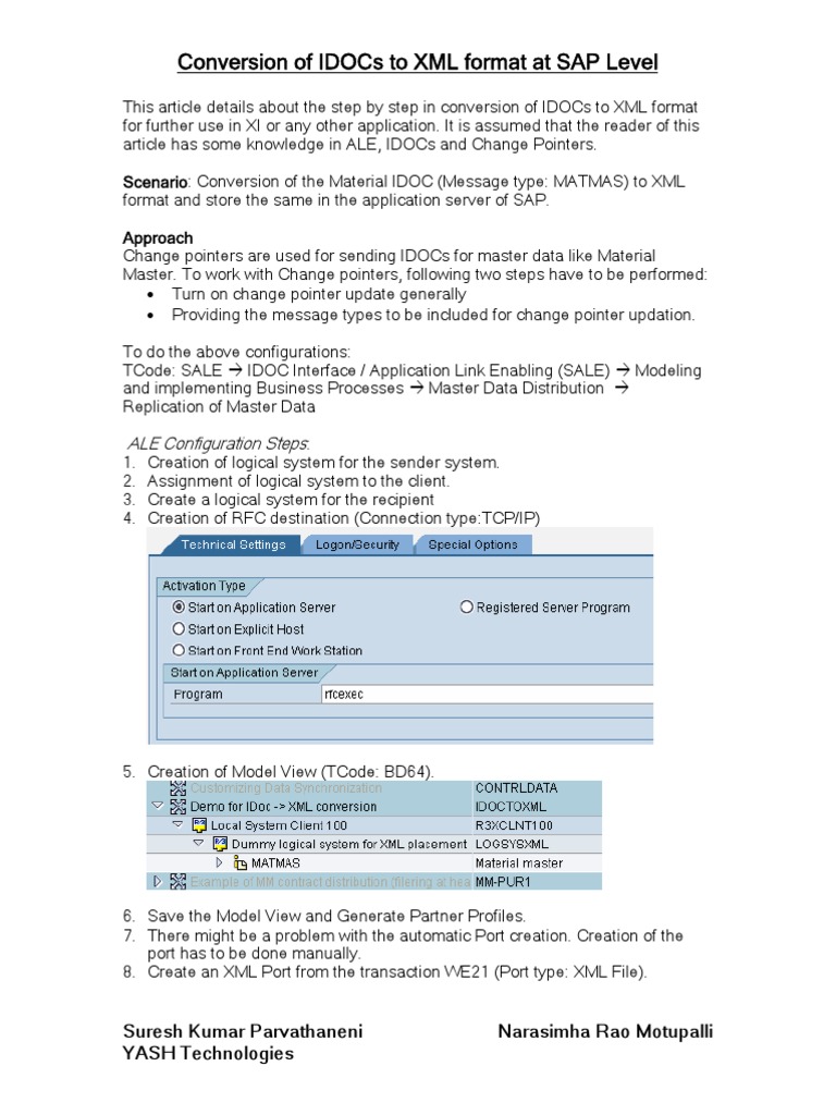 Conversion of IDOCs To XML Format | PDF