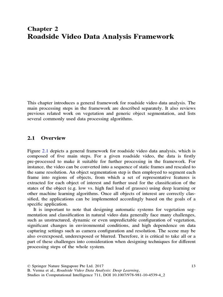 Roadside Video Data Analysis Framework | PDF | Image Segmentation | Infrared
