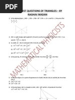 Grade IX Math Worksheet: Triangles | PDF