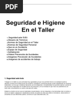 Normas de Seguridad en Un Taller Mecánico | PDF | Herramientas | Color