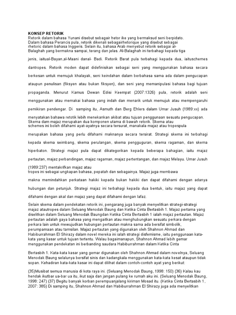 Konsep Retorik | PDF