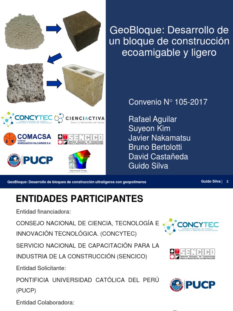 Geobloque - PPT | PDF | Ingeniería de Edificación | Materiales de construcción