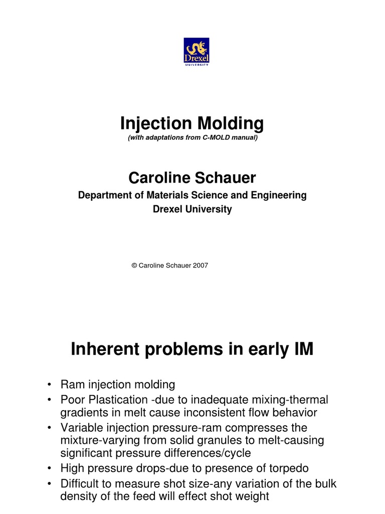 Injection Molding - 2007 | PDF | Polymers | Chemical Substances