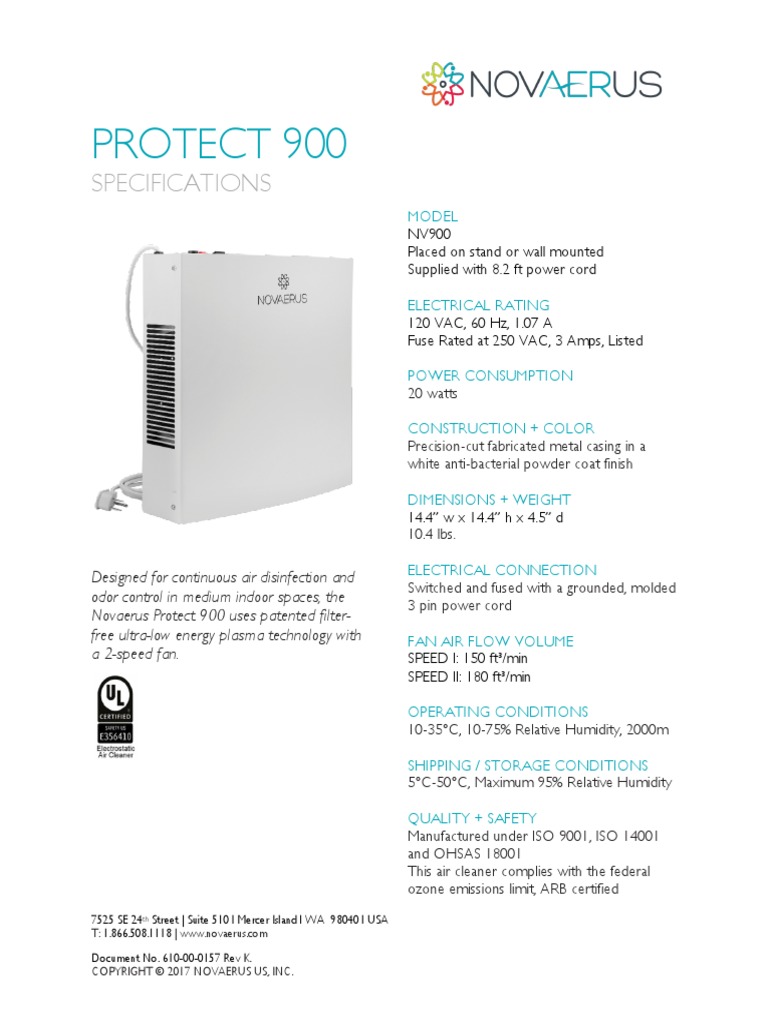 NV900 Spec Sheet | PDF | Building Engineering | Manufactured Goods