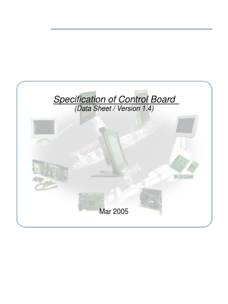 Specification of Control Board: (Data Sheet / Version 1.4) | PDF ...