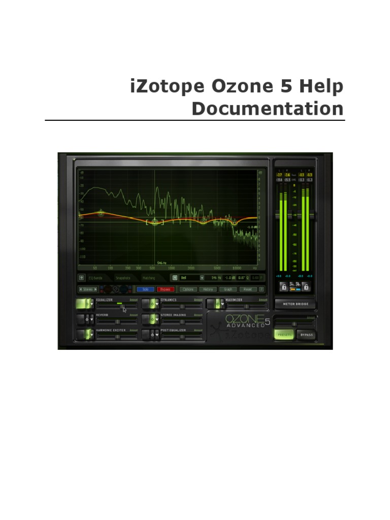 Izotope Ozone 5 Help Documentation | PDF | Equalization (Audio) | Telecommunications Engineering