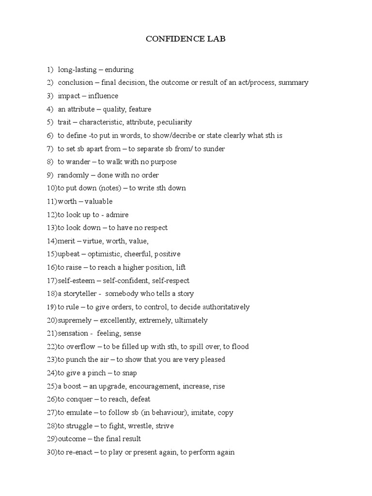 Confidence Lab 2 | PDF