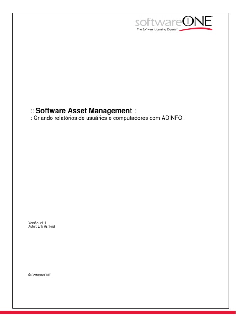 ADInfo Guia Rápido (Português) | PDF | Diretório ativo | Software de ...