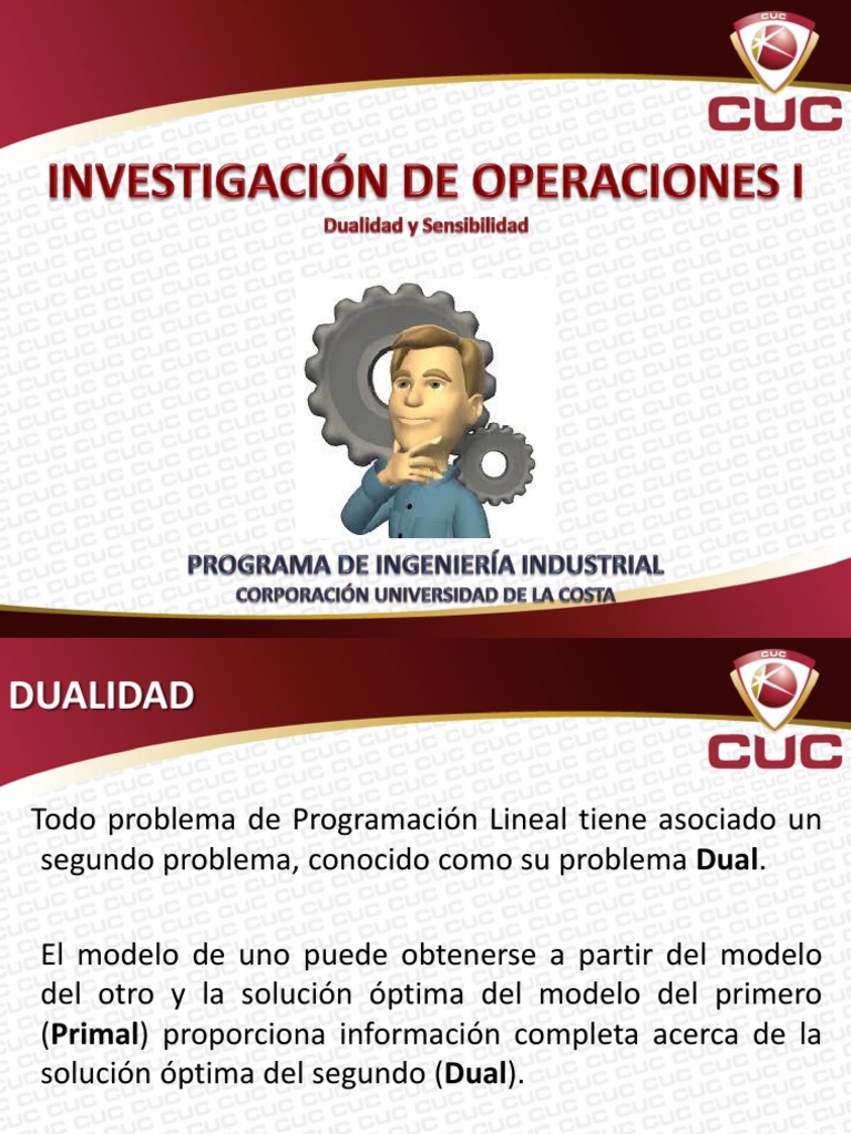 Dualidad y Sensibilidad | PDF | Programación lineal | Función (Matemáticas)