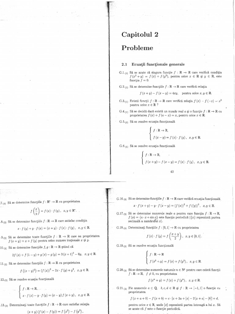 Ecuatii Funcţionale - Vasile Pop PDF | PDF