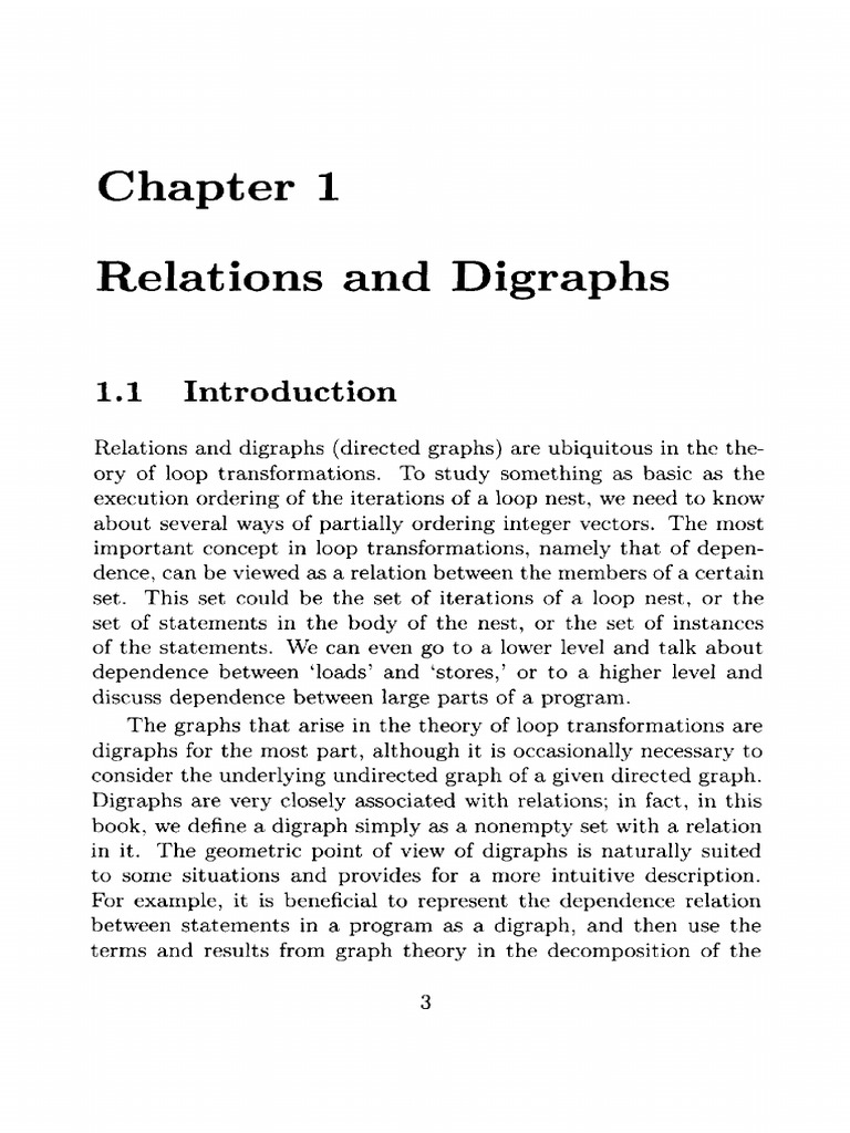 Relations and Digraphs | PDF | Abstract Algebra | Mathematical Analysis