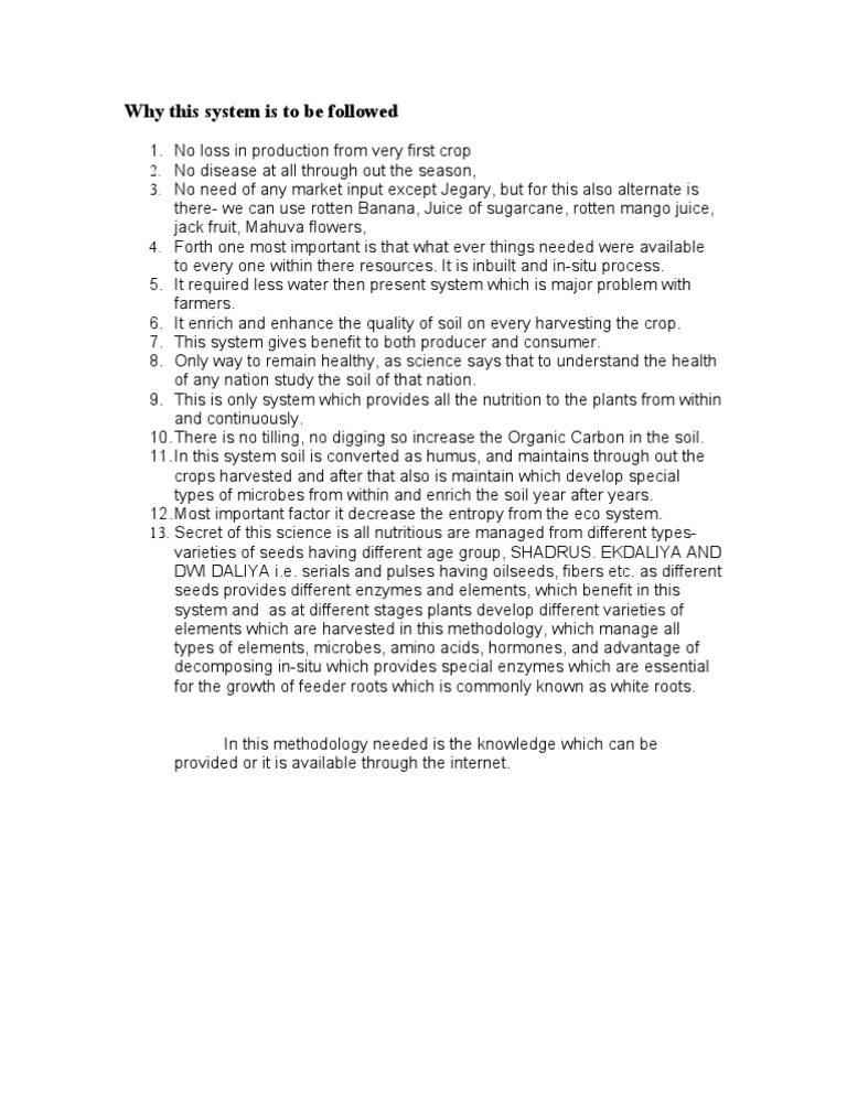 Natueco Farming: A Sustainable Model | PDF