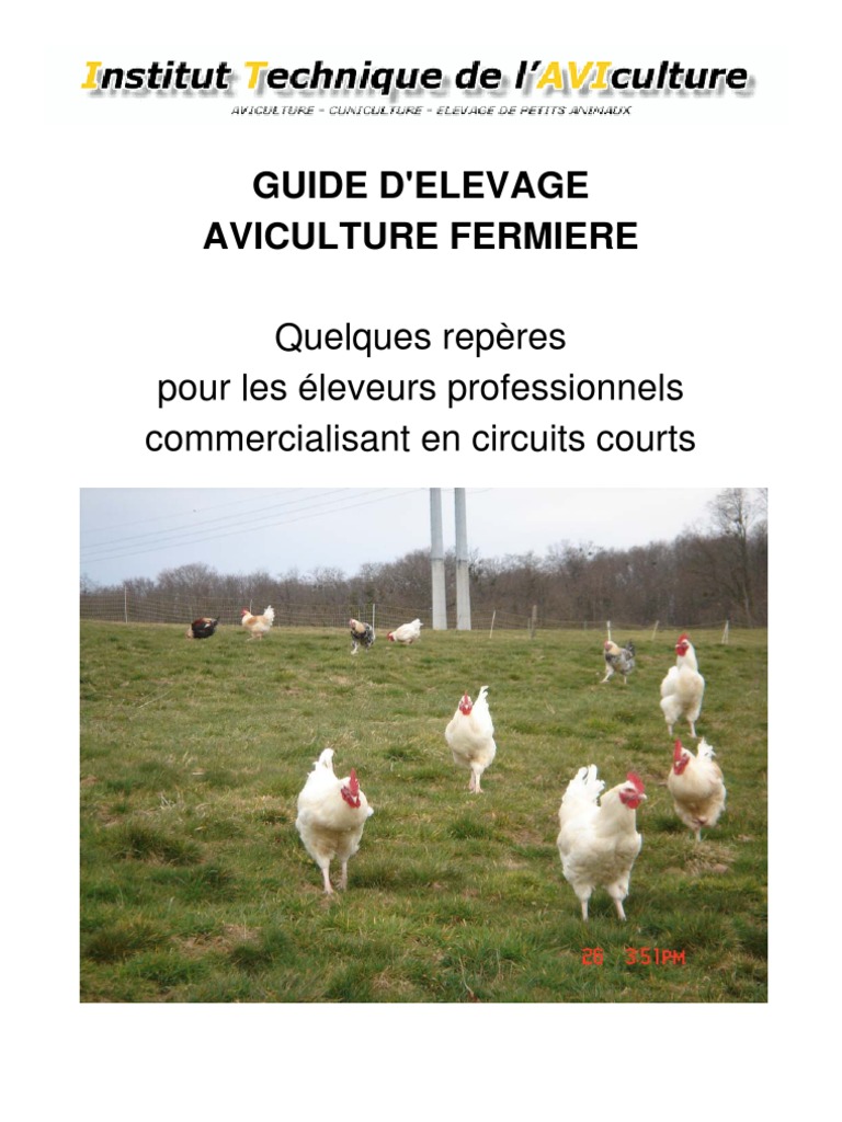 Guide D'élevage Aviculture Fermière | PDF | Poulet | Aviculture