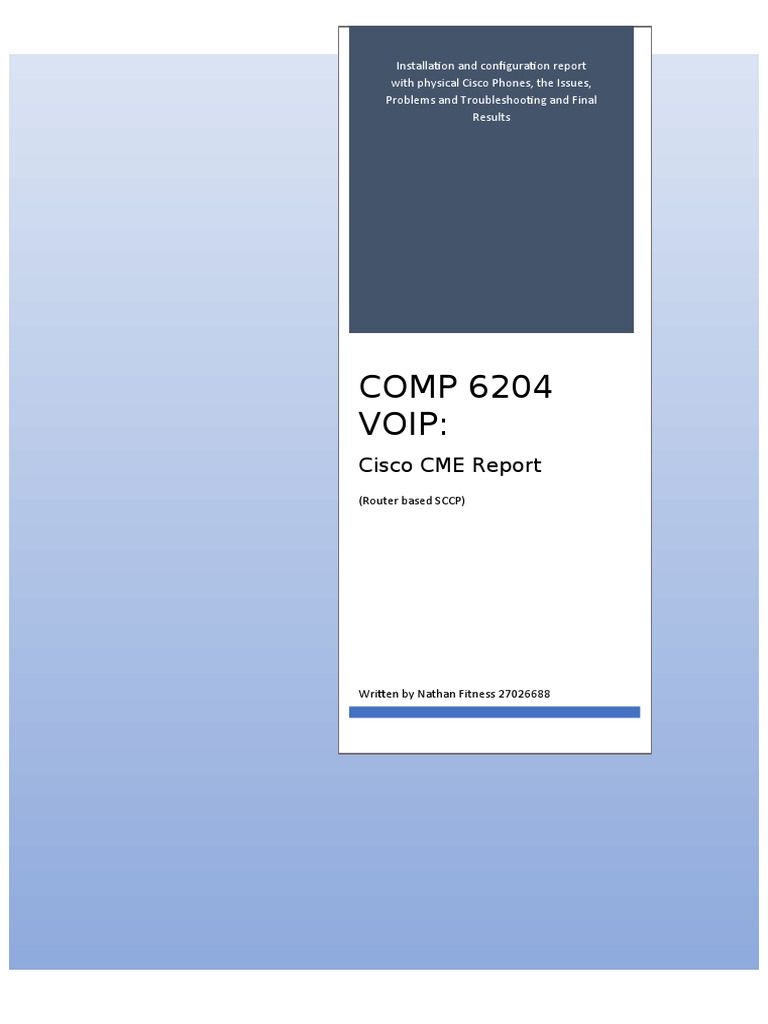 Cisco Router SCCP Report | PDF | Ip Address | Router (Computing)