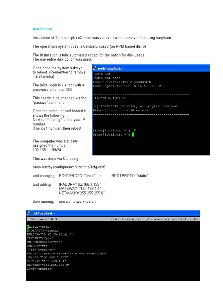 IPBX Installation | PDF | File Transfer Protocol | Booting