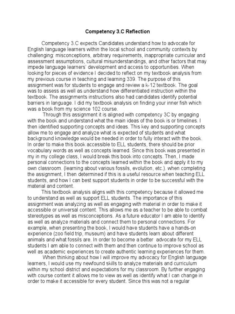 Competency 3 | PDF | Behavior Modification | Cognition