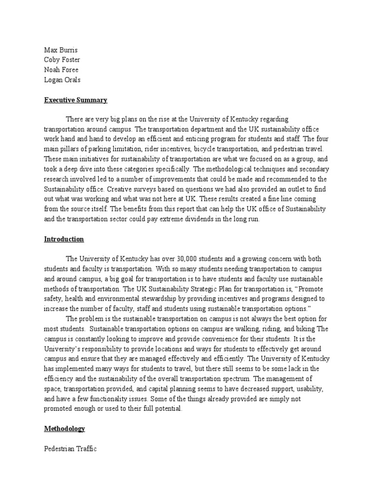 Field Report | PDF | Traffic | Pedestrian Crossing