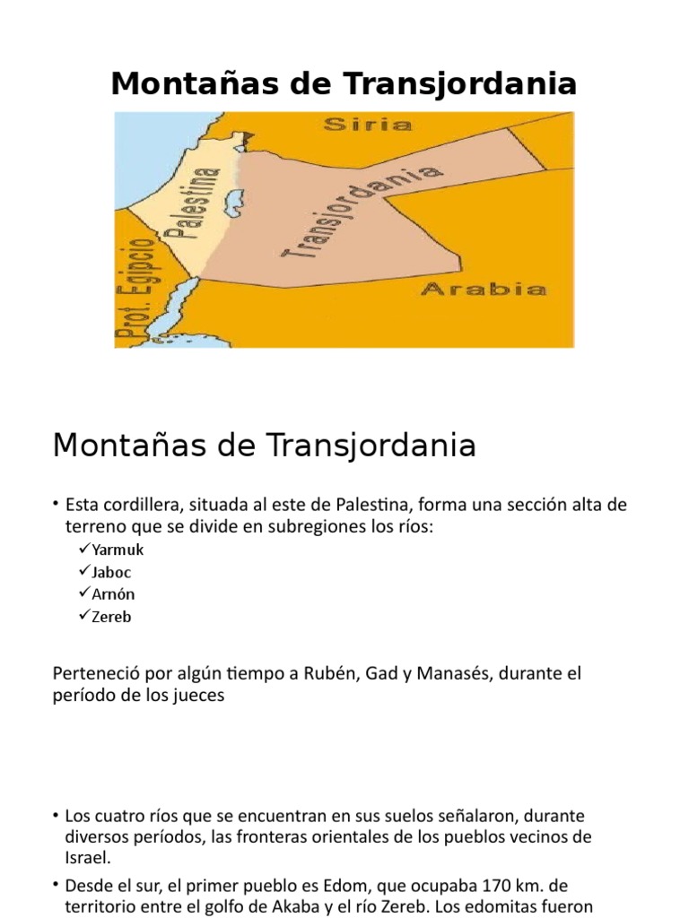 Montañas de Transjordania | PDF