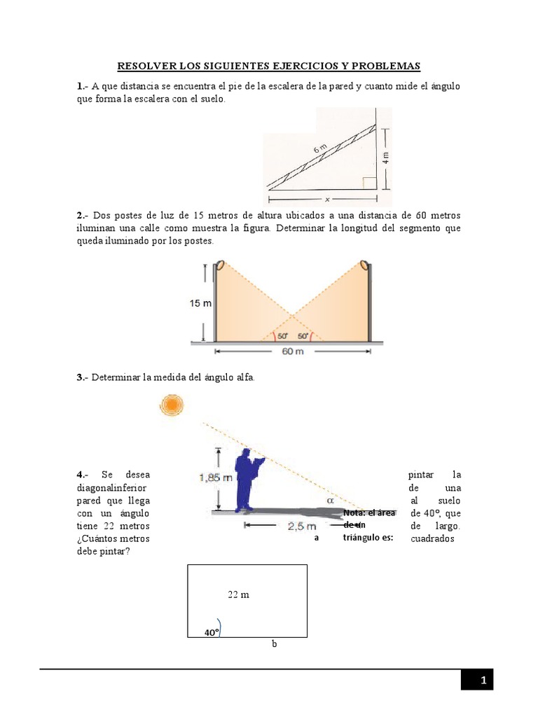 314664329-Ejercicios-Para-Resolver MATEMATICAS | PDF