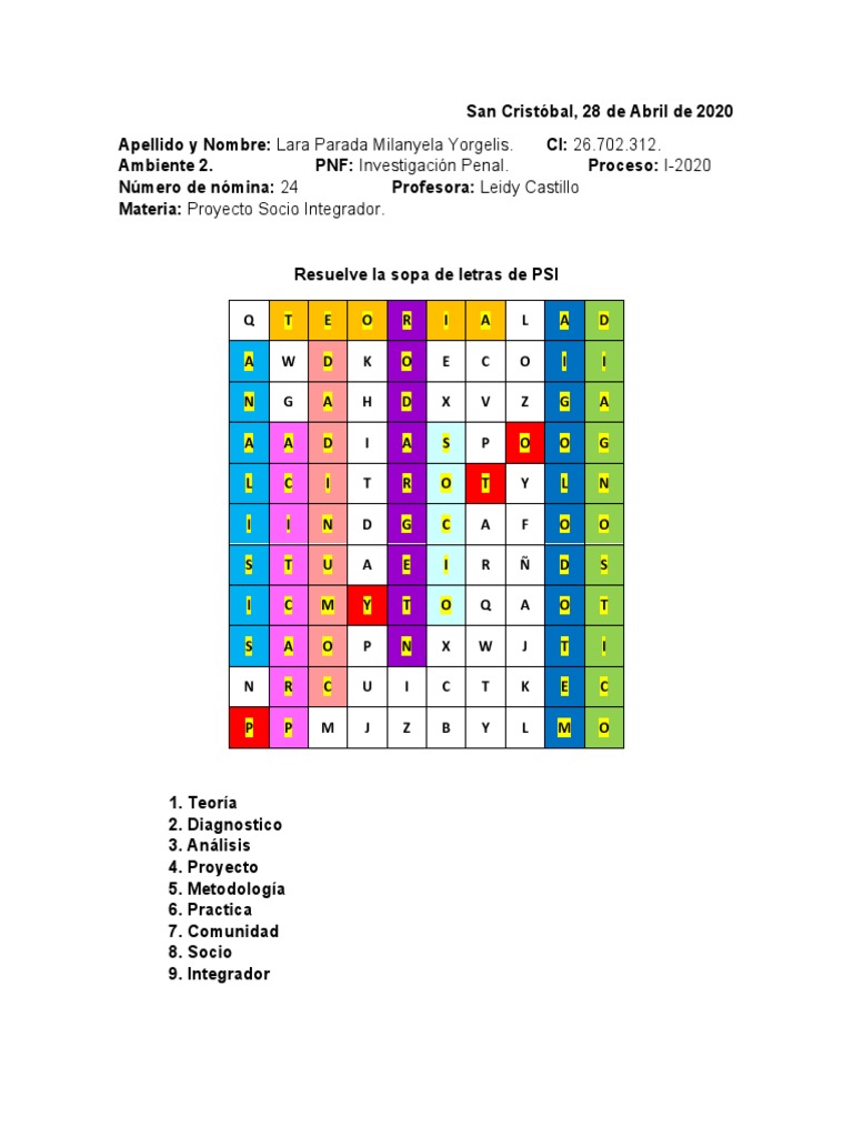Resuelto - Sopa de Letras Estudiantes | PDF | Finanzas y administración ...