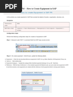 Display Equipment in SAP Using IE03 | PDF | Screenshot | Information ...