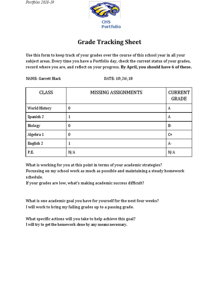 2 14 19 Tracking Sheet | PDF