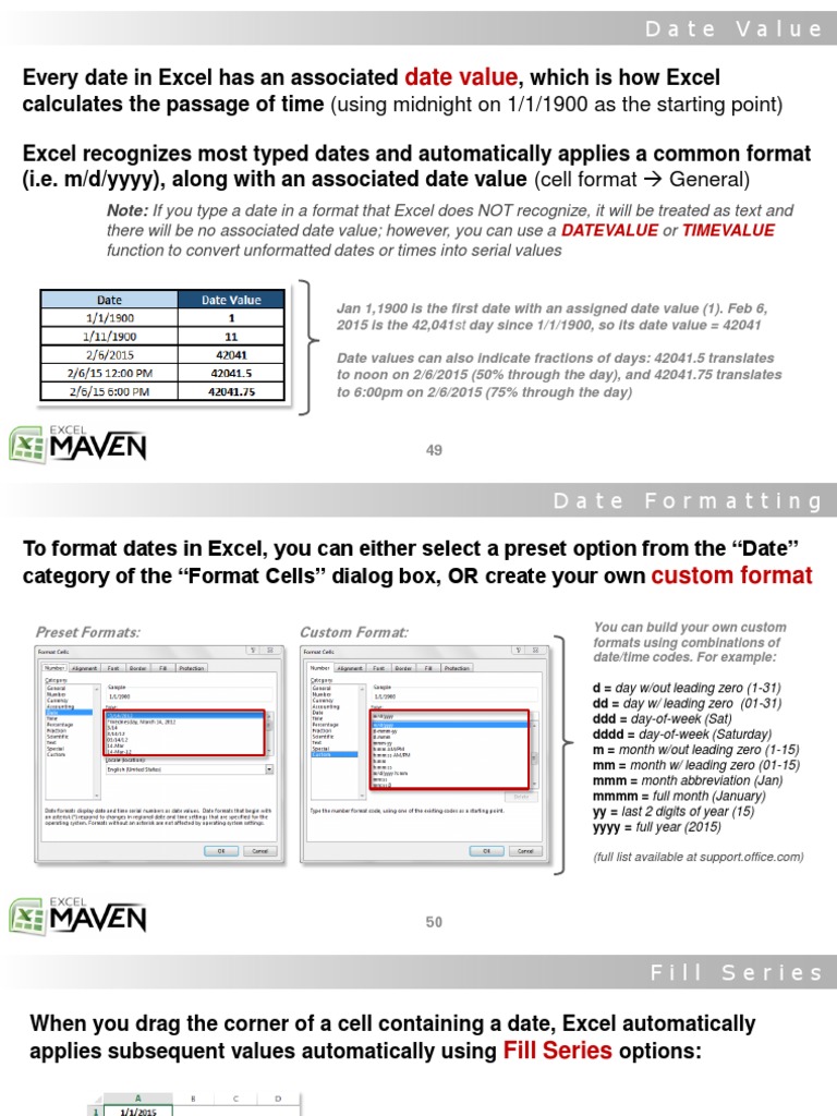 Excel Date and Time Functions Guide | PDF | Workweek And Weekend | Microsoft Excel