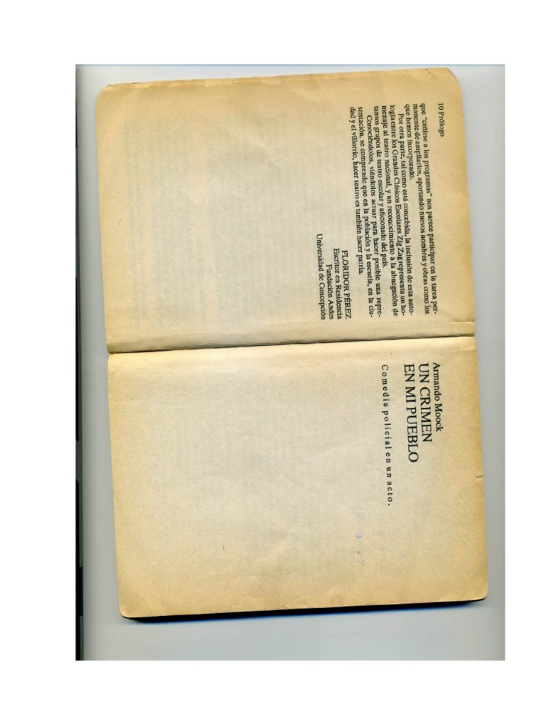 Un Crimen en Mi Pueblo - Moock | PDF