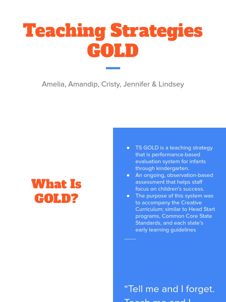 Ts Gold | PDF | Educational Assessment | Teachers