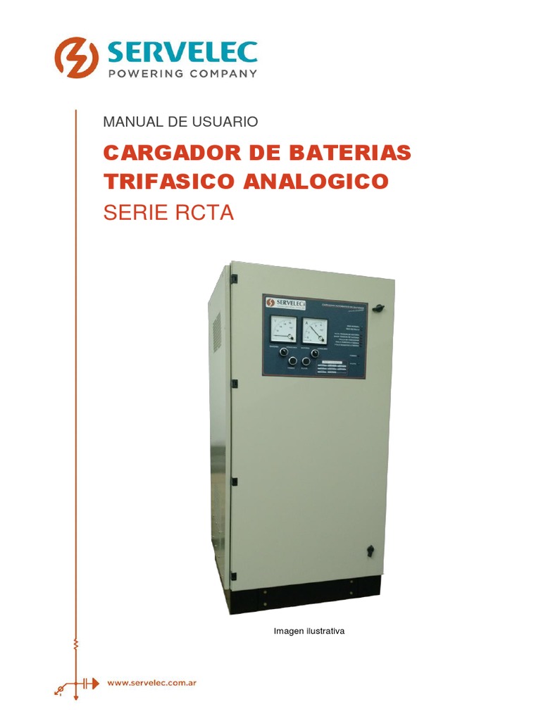 Manual Cargador De Baterias Pdf Rectificador Cargador De Batería