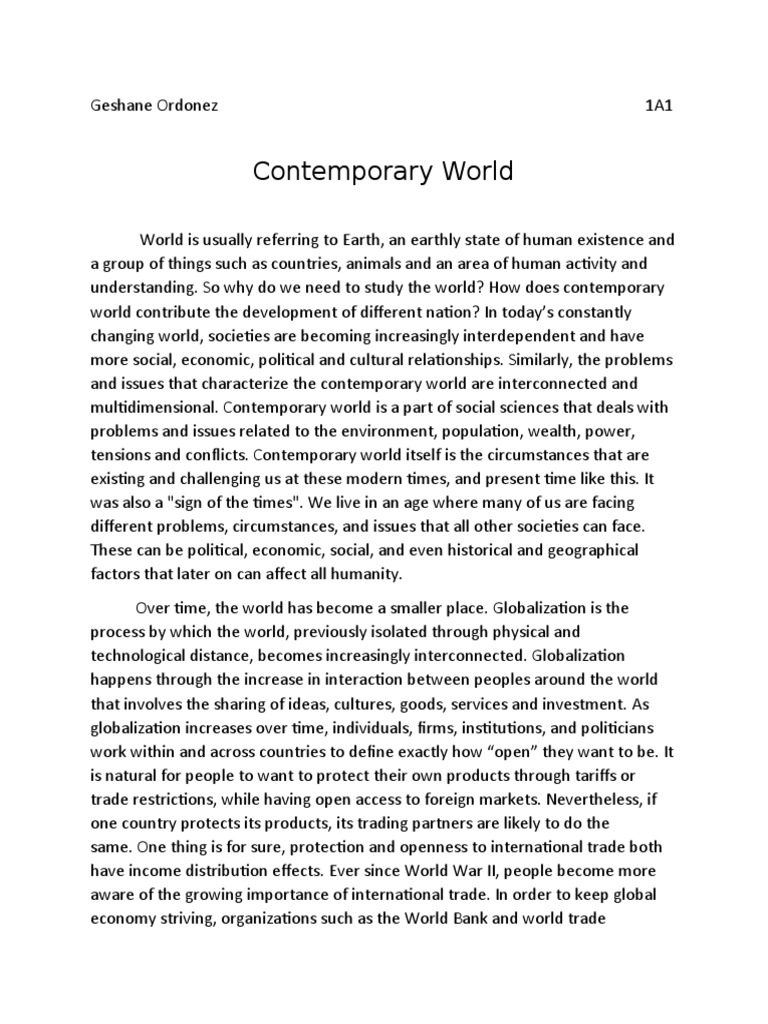 Research Paper | PDF | Globalization | Trade