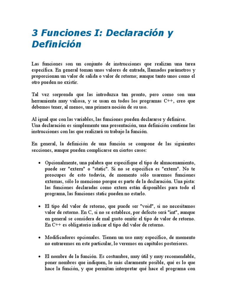 Funciones y Estructuras C++ | PDF | C ++ | Función (Matemáticas)