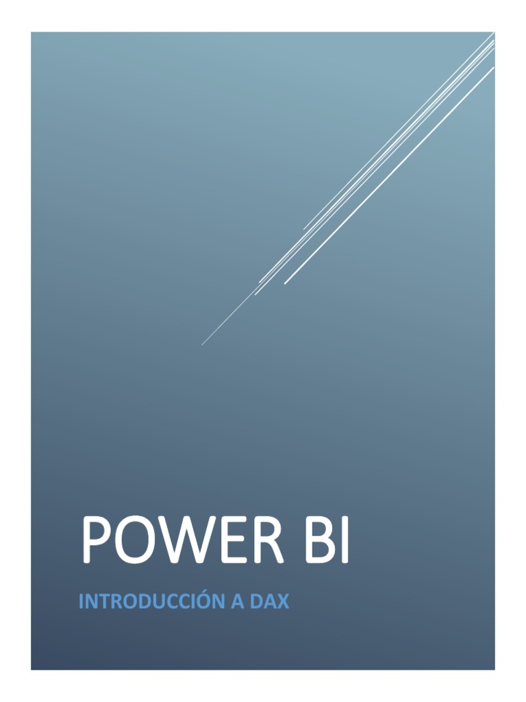 POWER BI Introducción A DAX | PDF | Lenguaje de programación | Función (Matemáticas)
