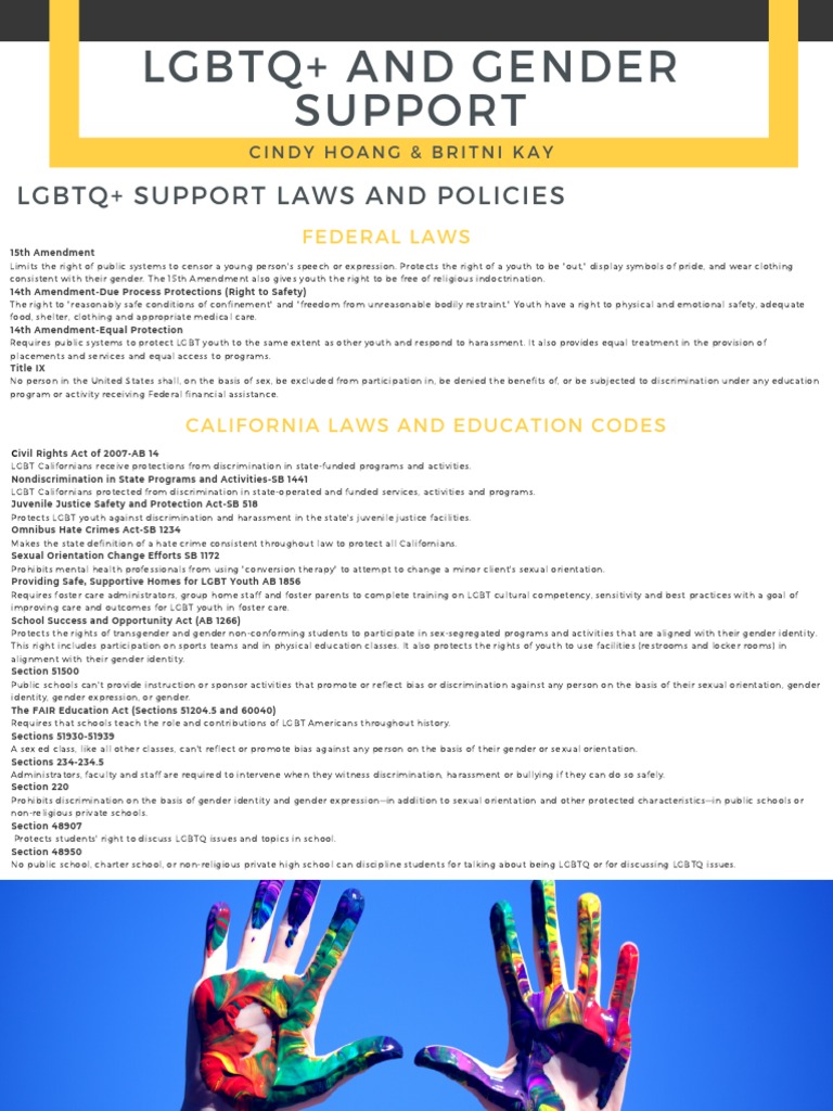 LGBTQ and Gender Support | PDF | Lgbt | LGBTQIA+ Studies