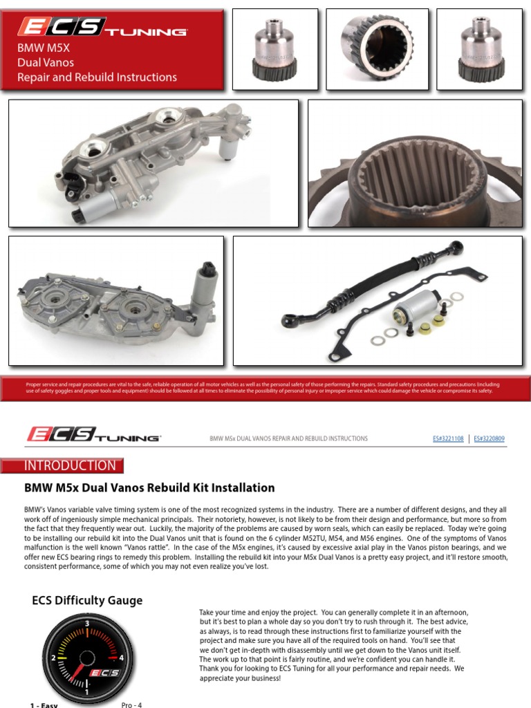 Vanos BMW PDF | PDF | Mechanical Engineering | Manufactured Goods