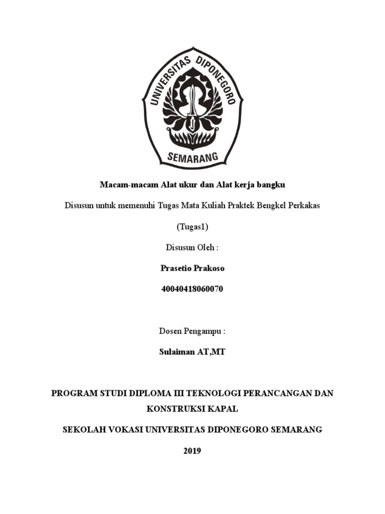 Spesifikasi Dari Kikir, Gergaji, Tanggem, Penjepit | PDF