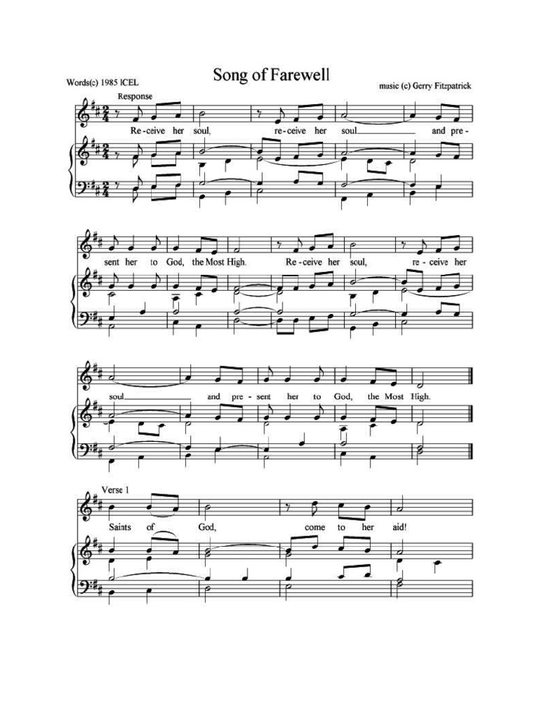 Song of Farewell | PDF