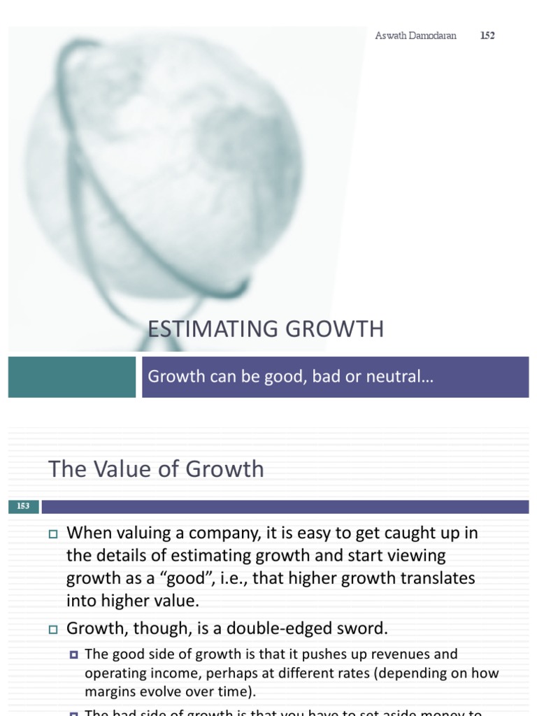 Estimating Growth: Growth Can Be Good, Bad or Neutral | PDF | Return On ...