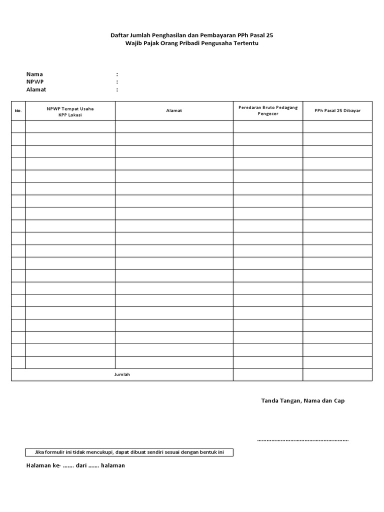 Lampiran SPT 1770 PDF | PDF