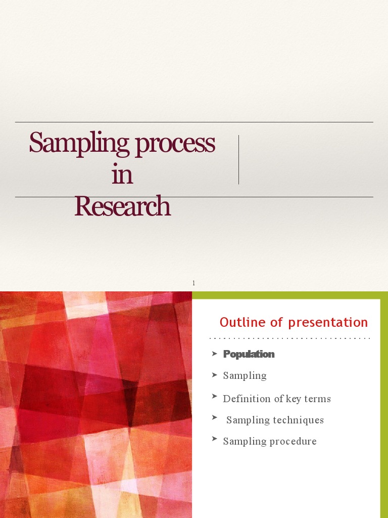 Sampling Process in Research | PDF | Stratified Sampling | Sampling ...