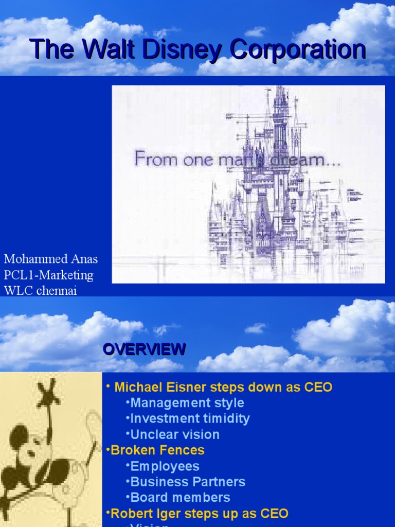 The Walt Disney Corporation | PDF | Brand | The Walt Disney Company