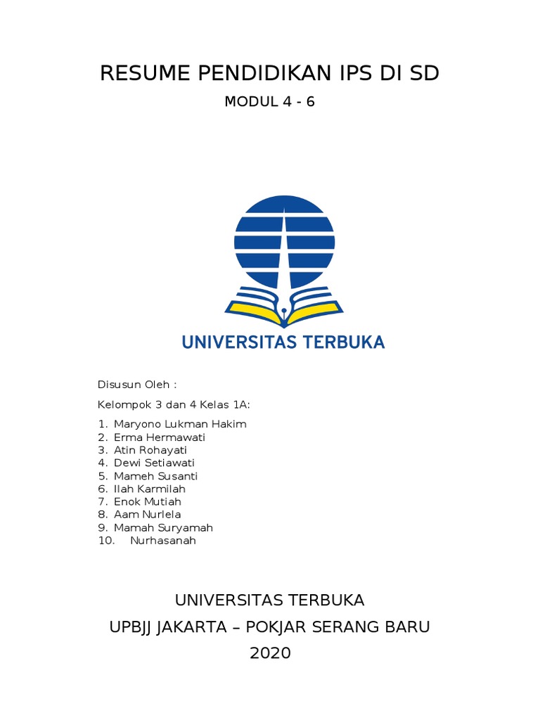 Resume Ips Modul 4, 5 Dan 6 | PDF